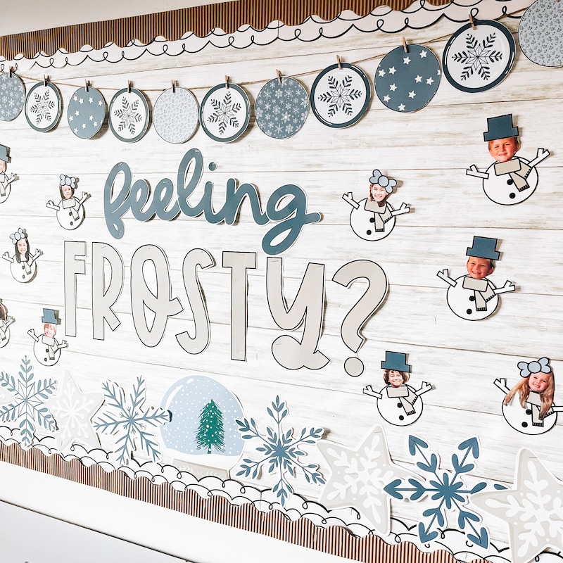 Winter Bulletin Board Kit - Etsy