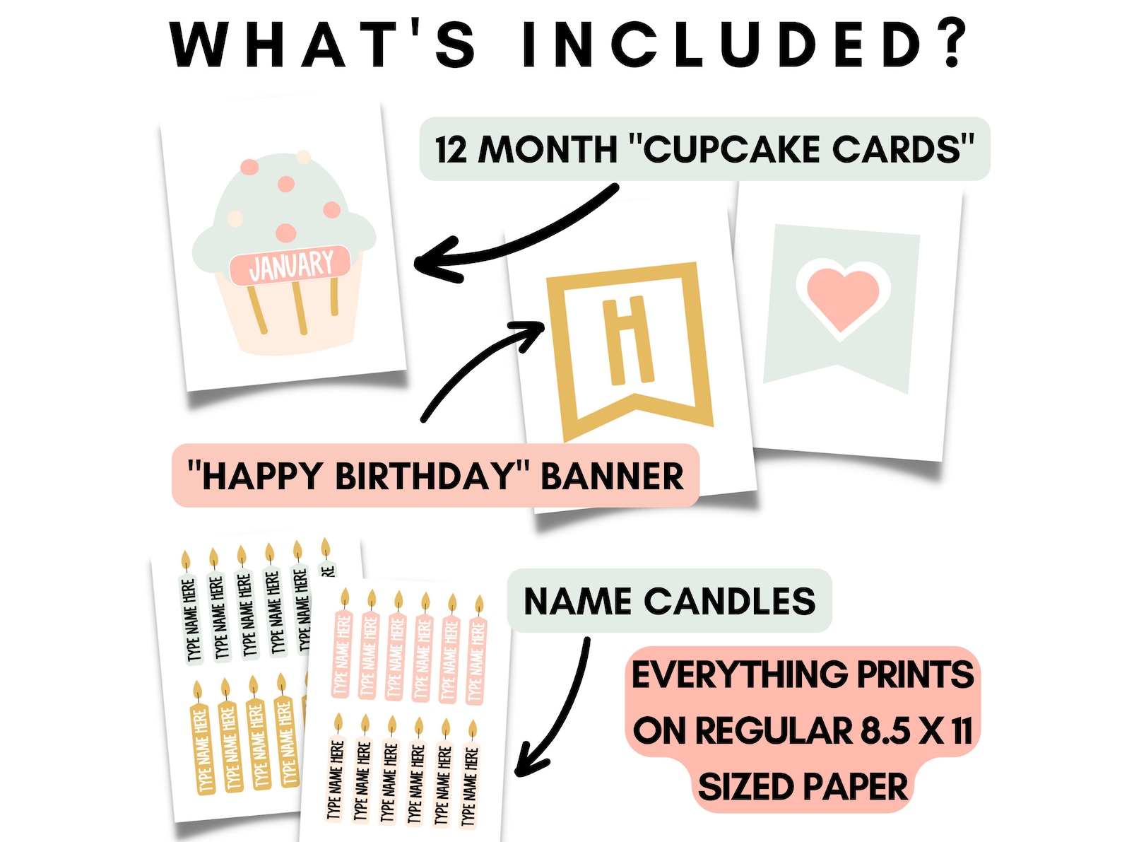 Calm Pastel Classroom Decor | Birthday Display | Editable - Etsy