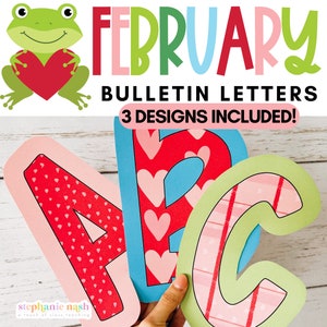 Bulletin Board Letters | Valentine's Day Bulletin Board Letters ...