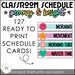 Groovy Classroom Decor | Schedule Cards - Etsy