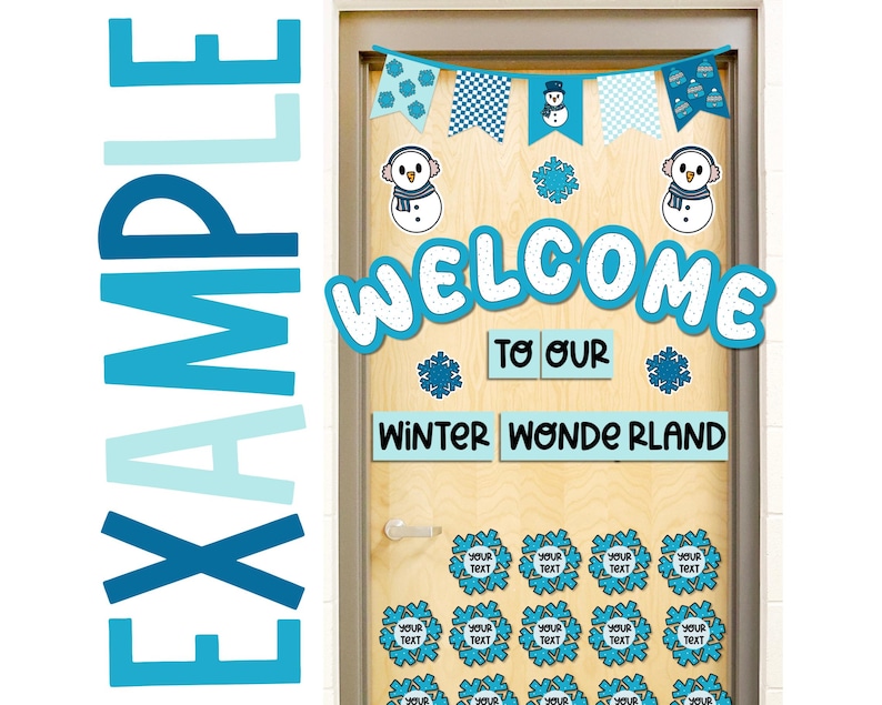 Winter Door Decor | Winter Door Decorations | January Door Decor ...