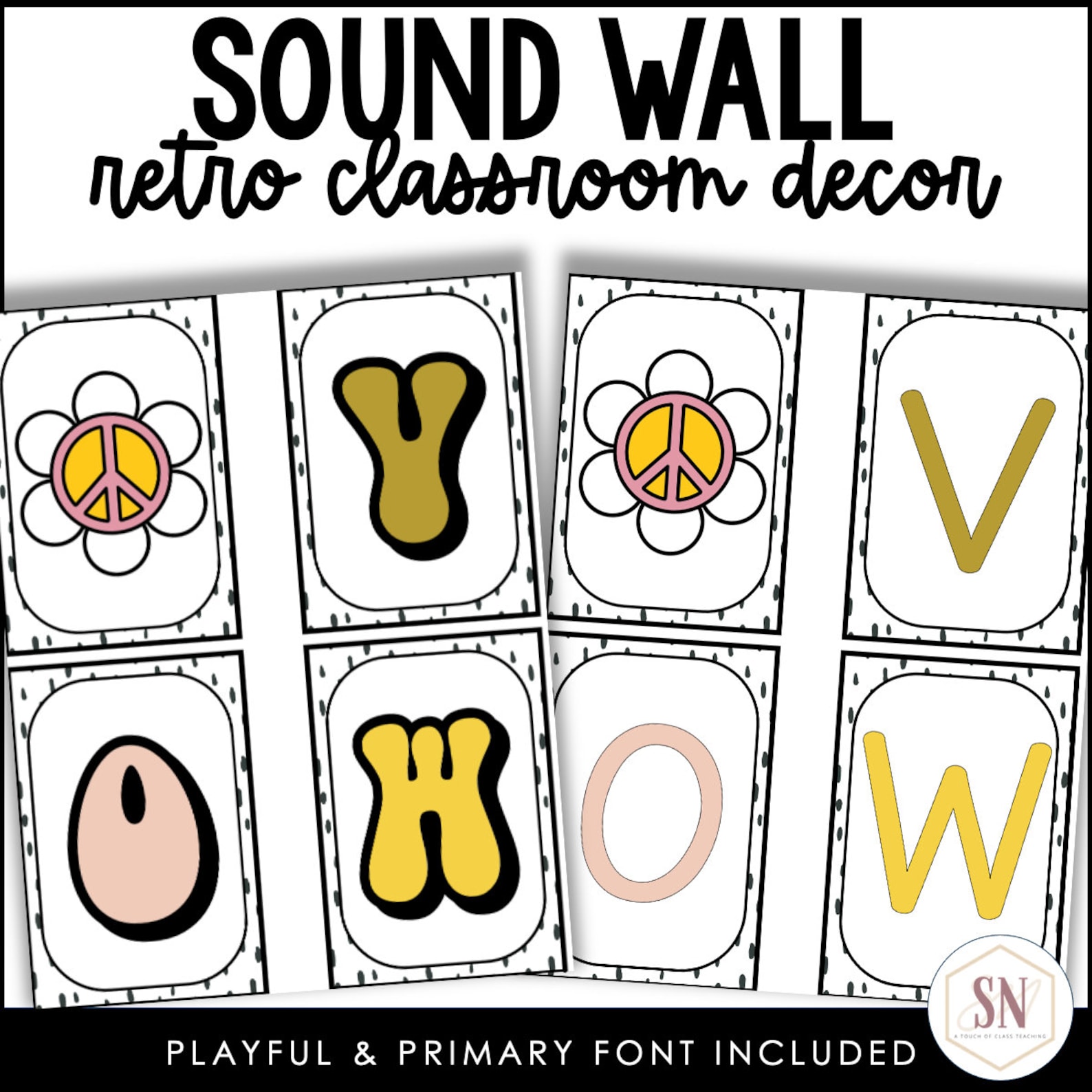 Retro Classroom Decor Sound Wall - Etsy