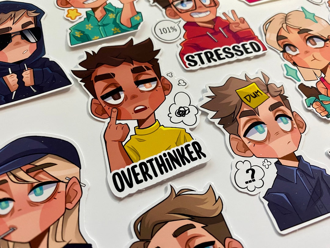 Cute Chibi Matte Vinyle Waterproof Sticker 6 or 10 Pcs Bundle - Etsy