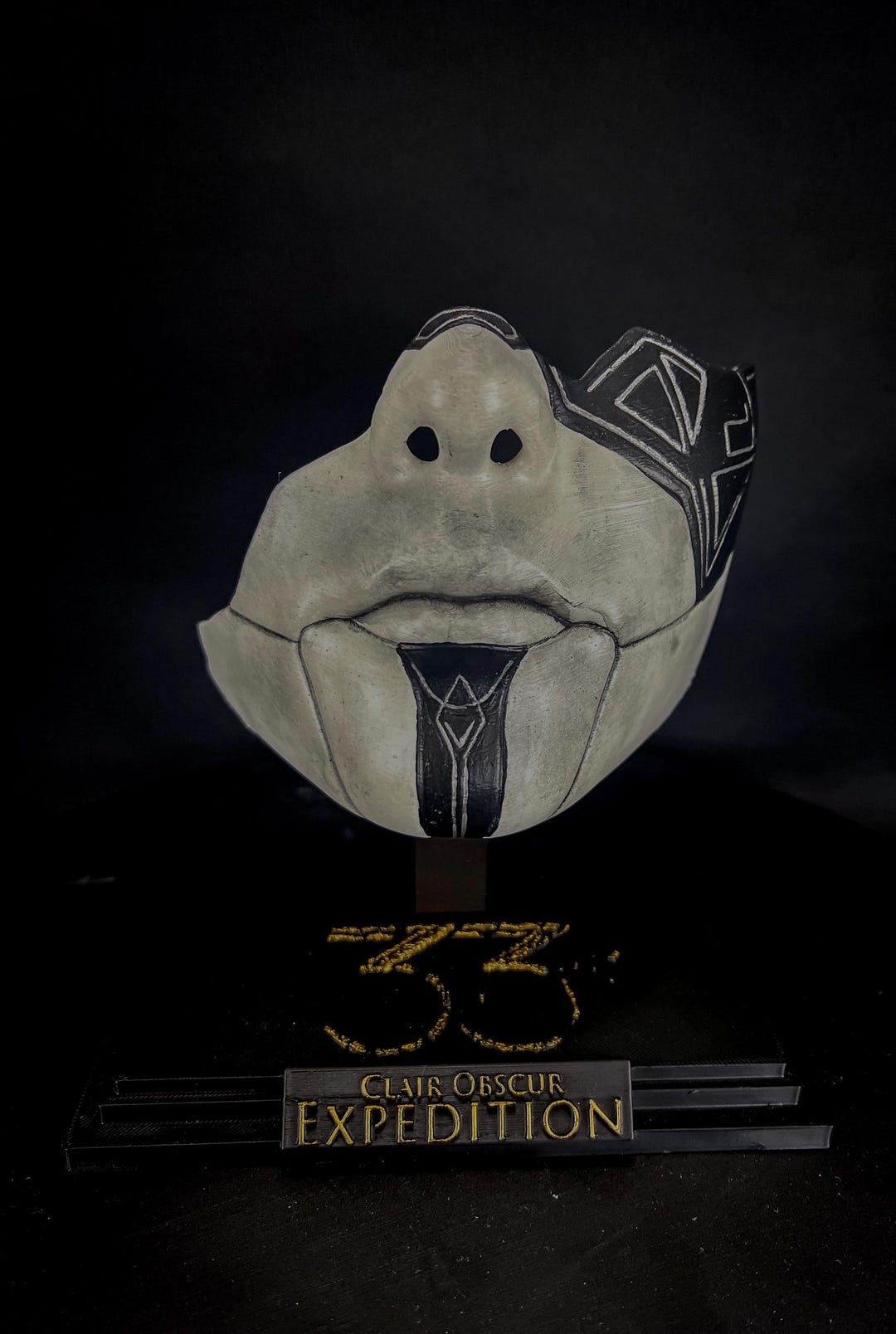 Hand-painted Phantom Mask: Clair Obscur Inspired Art - Maëlle's Mask - Etsy