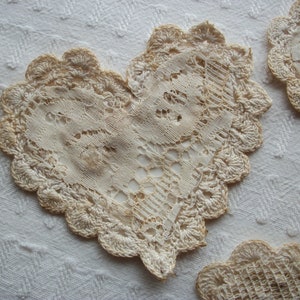 DIY Shabby Heart Embellishment, Journal Cover Topper, Heart Shaped ...