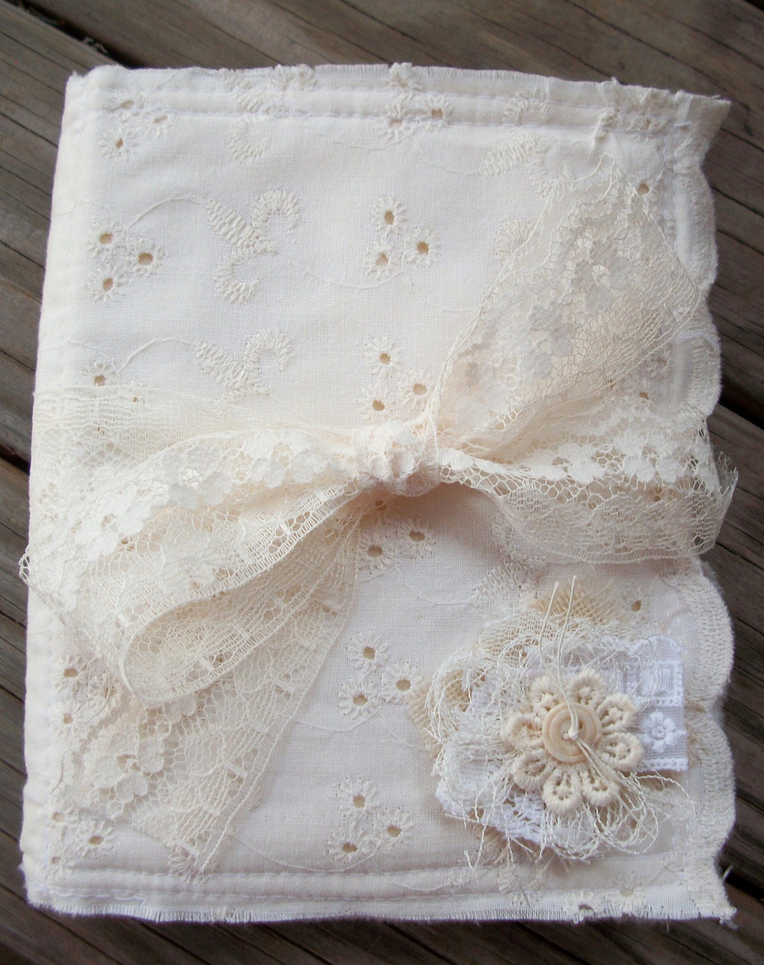 Blank Fabric Art Journal, 6"x 4.5", Mini Slow Stitch Fabric Journal ...