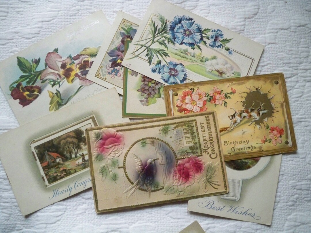 Antique Postcards, Vintage Postcards, Lot of 10 Random Postcards ...
