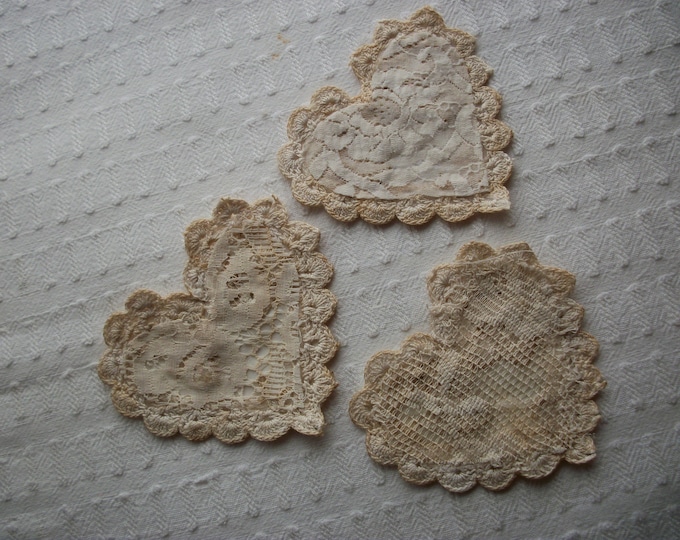 DIY Shabby Heart Embellishment, Journal Cover Topper, Heart Shaped ...