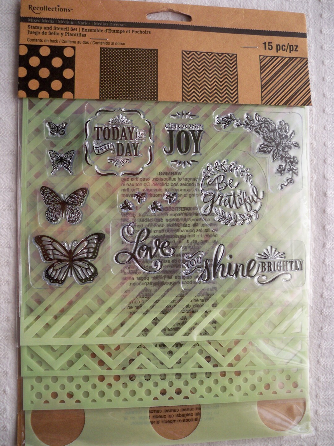 Recollections Clear Stamp and Stencil Collection, Butterfly Stamps - Etsy