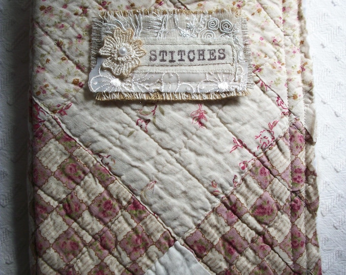 Blank Fabric Art Journal, Mixed Media, Embroidery Treasures, Tea ...