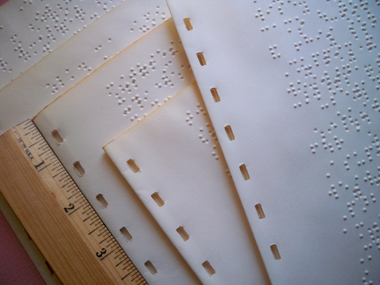 Vintage Braille 11 X 11 10 Braille Book Pages. - Etsy