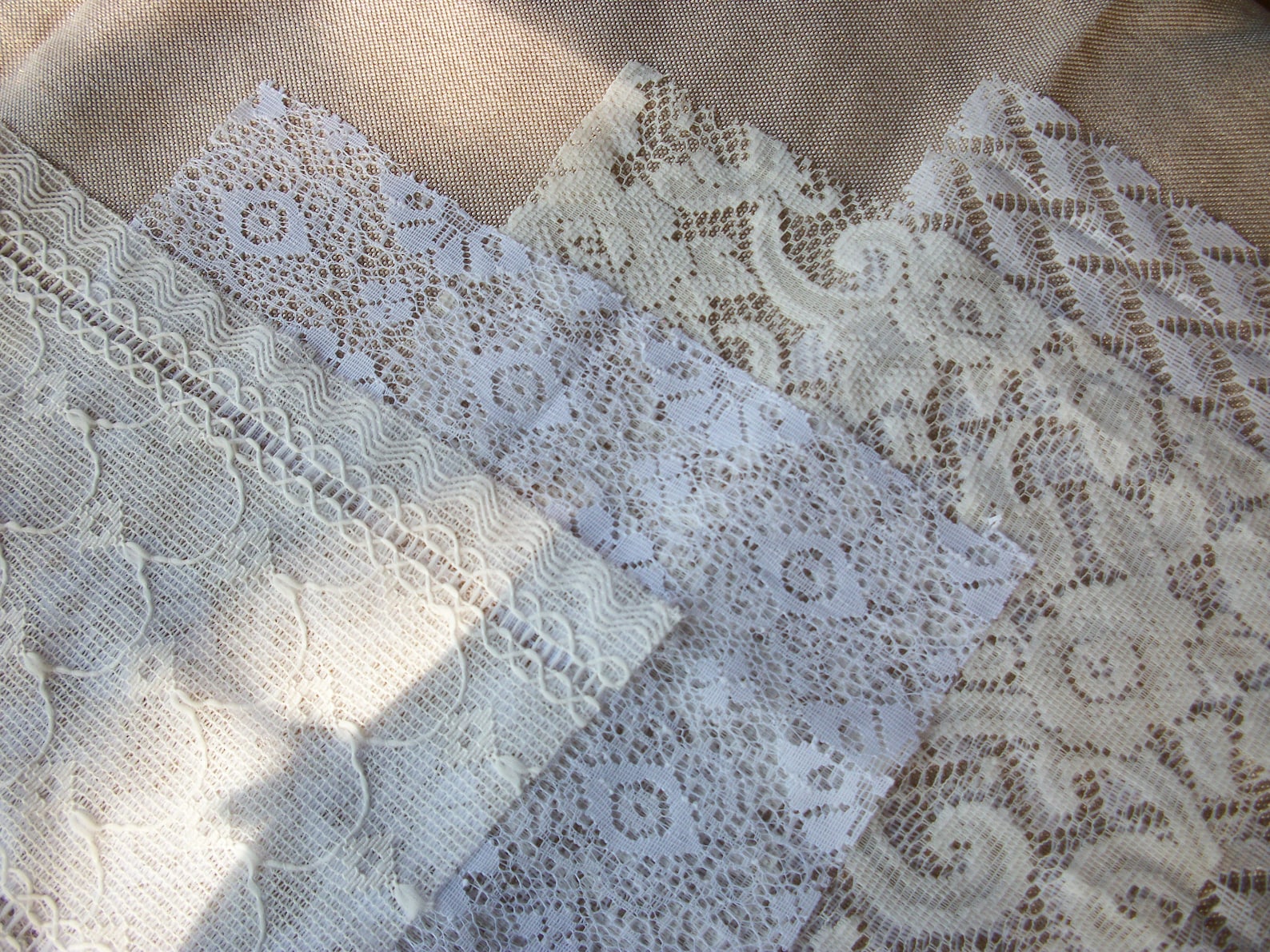 Vintage Lace Swatch Bundle, 9x12 Fabric Embellishments, Slow Stitch - Etsy