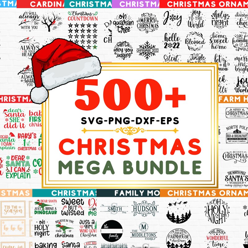 Christmas Svg Bundle - Etsy