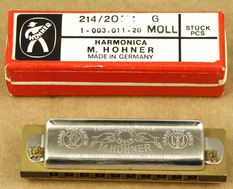Hohner Piccolo Vintage Small Harmonica Key of G Made in - Etsy