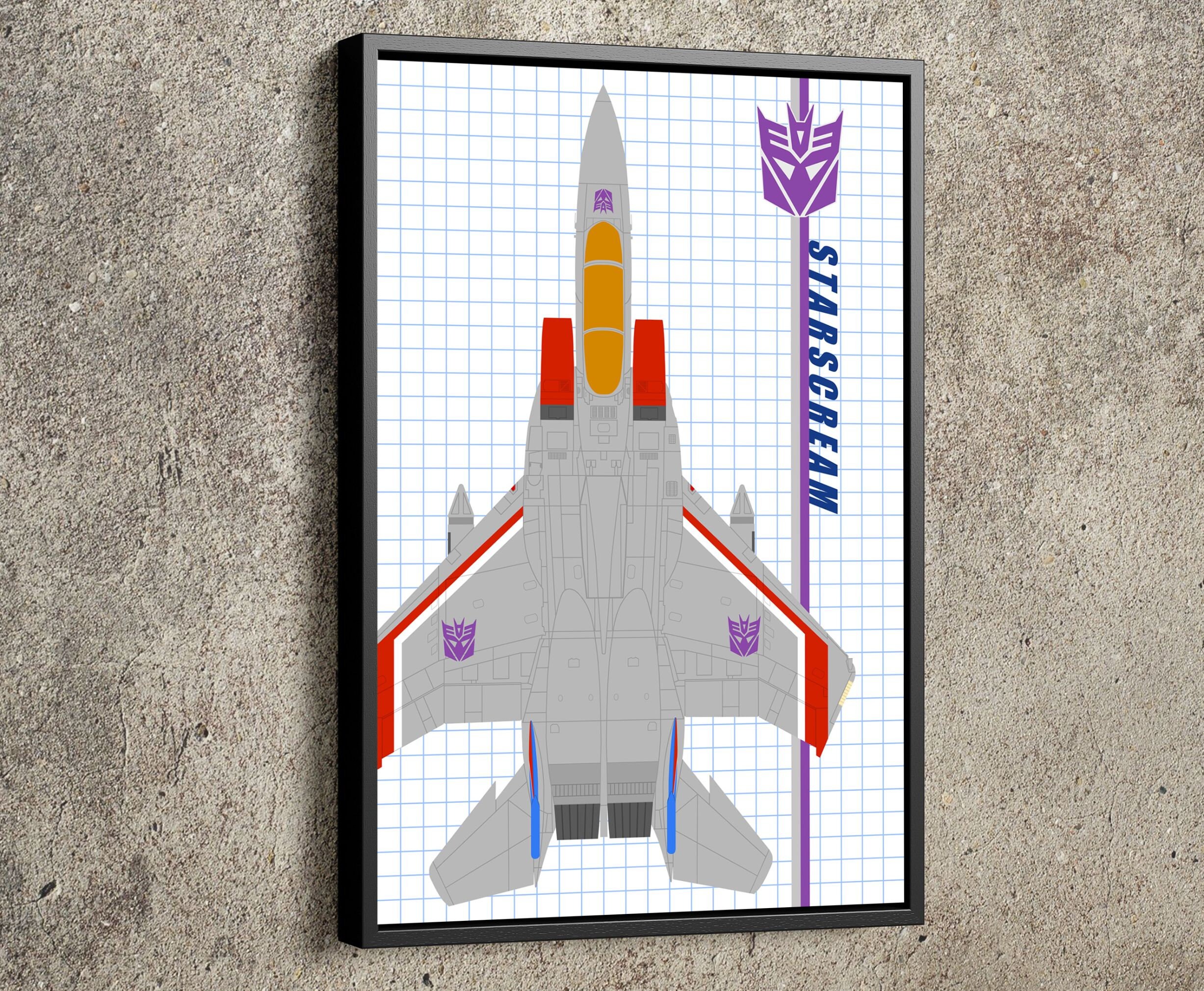 Transformers Art - Starscream - Decepticon - 7.5x11" or 11x17” Print - Etsy