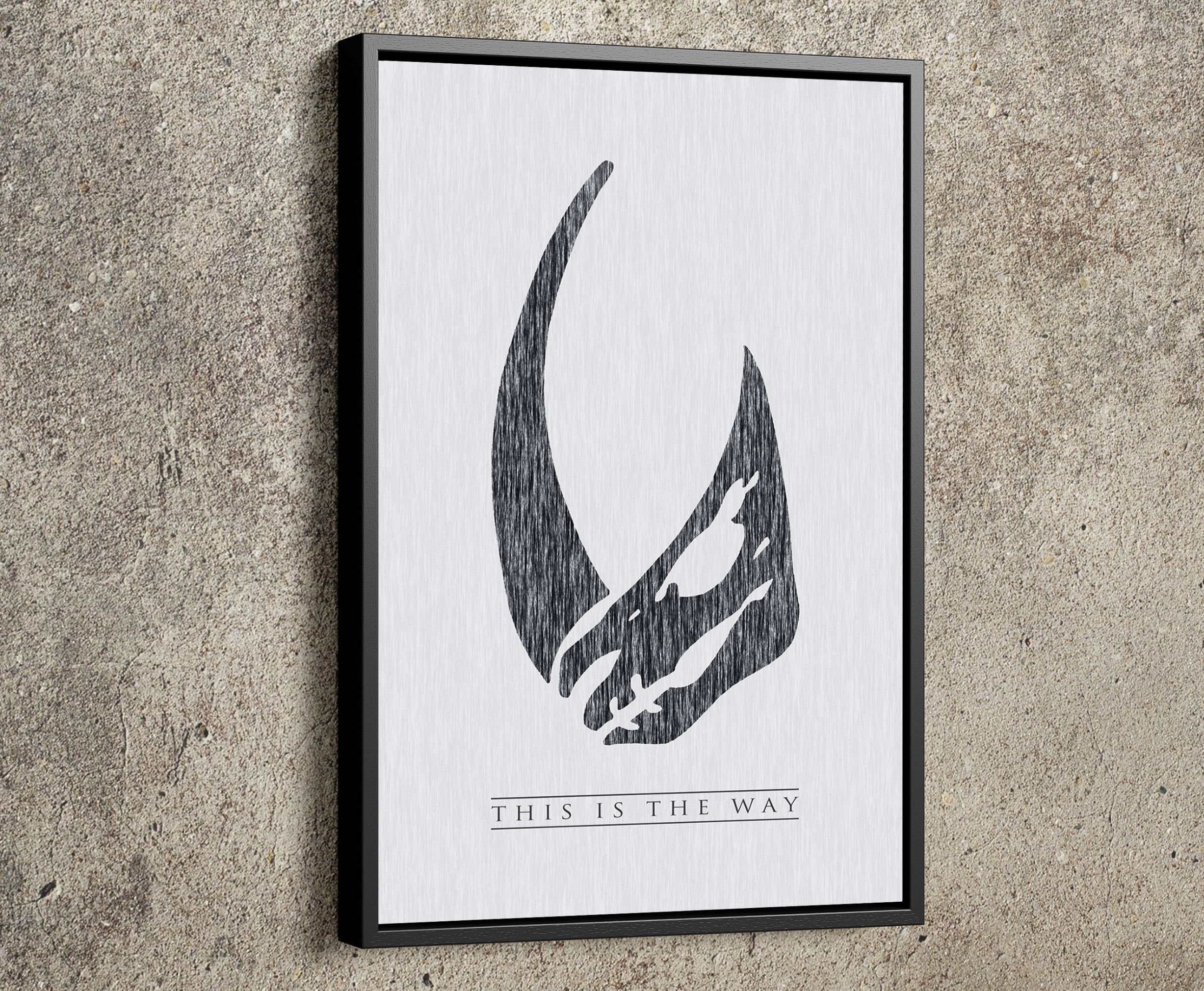 The Mandalorian Art - This is the Way - Star Wars - 7.5x11" or 11x17 ...
