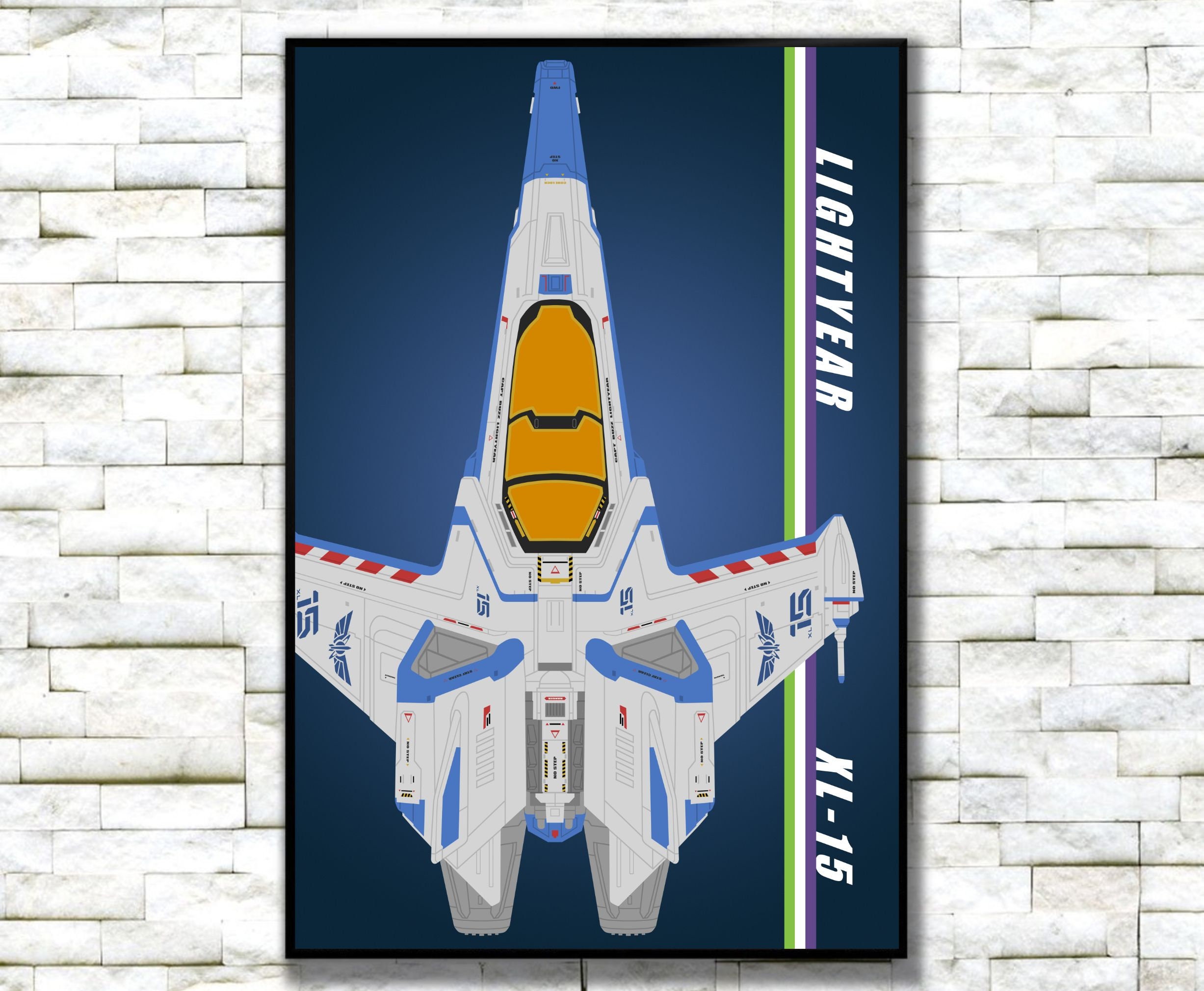 Buzz Lightyear Art - Lightyear Movie - XL-15 - Toy Story - 7.5x11" or ...