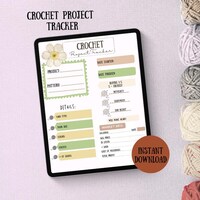 Minimalist Crochet Project Planner: Printable Journal (US Letter/4a) - Etsy
