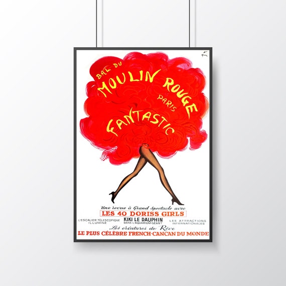 Art & Collectibles Moulin rouge poster available in sizes: a5 a4 a3 a2 ...