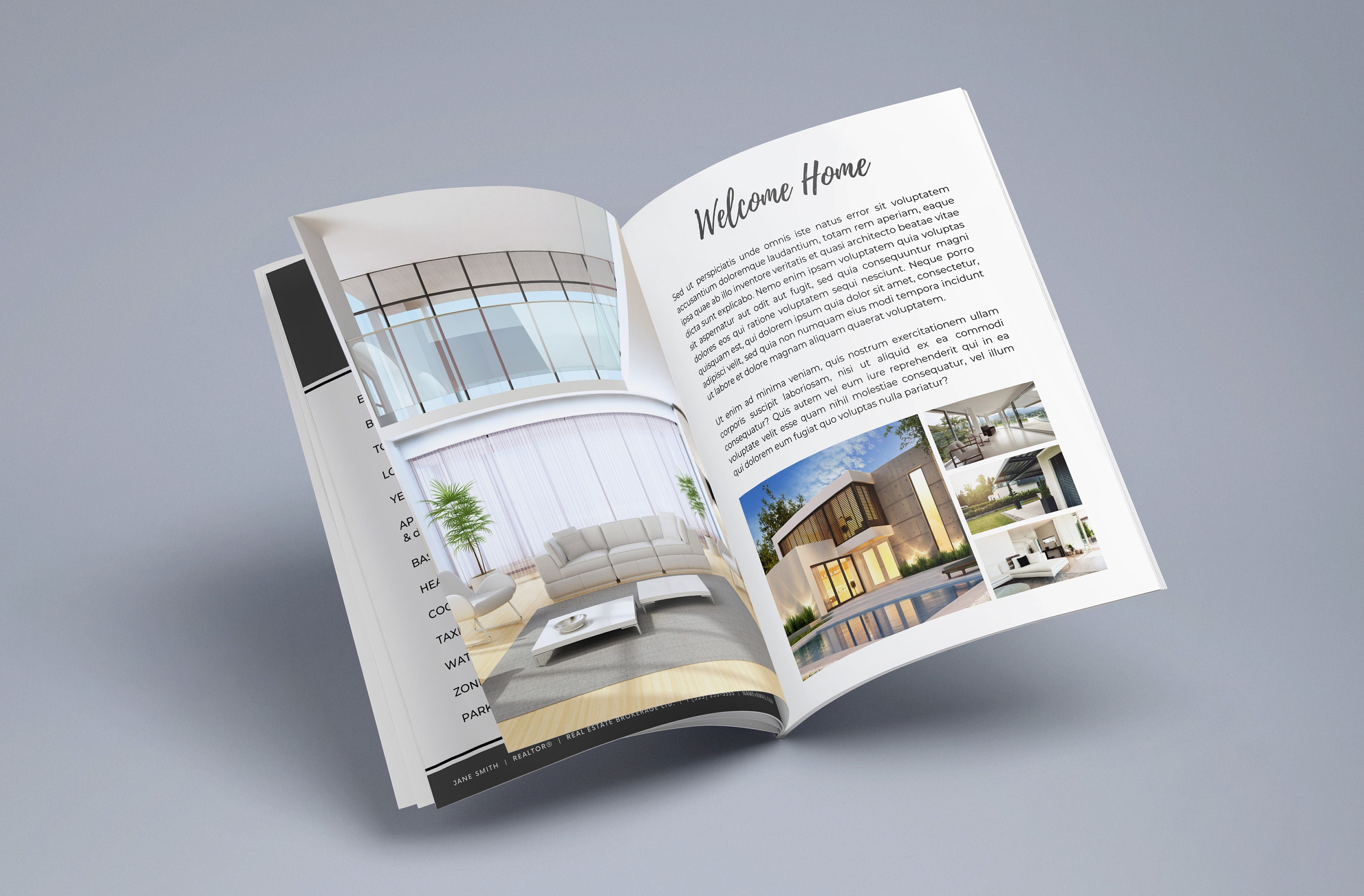 Property Listing Magazine Canva Template for Real Estate Agents - Etsy