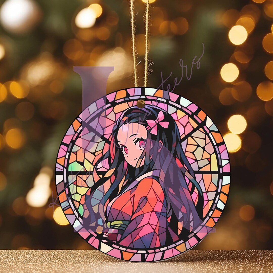 Custom Anime Ornament | Characters Holiday Ornament | Anime Holiday ...