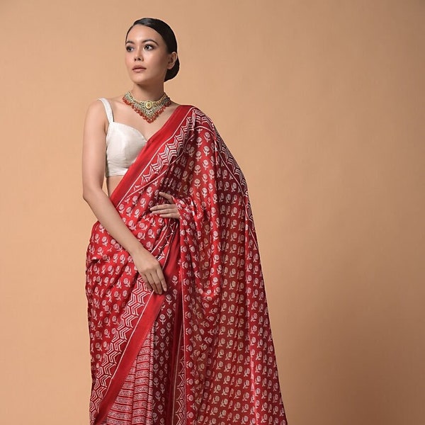 Floral Print Sarees - Etsy