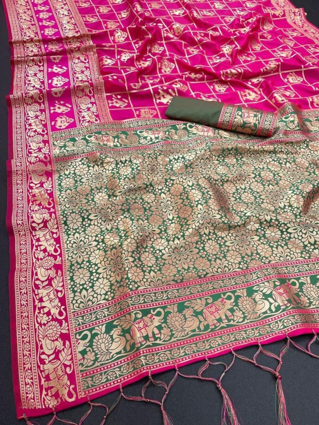 Beautiful Collection of Gujarati Patola Saree for Wedding - Etsy