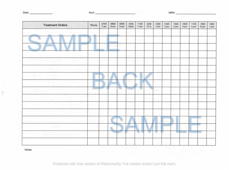 Nursing Report Sheet - Etsy