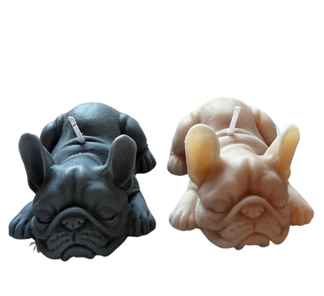 French Bull Dog Candle - Etsy