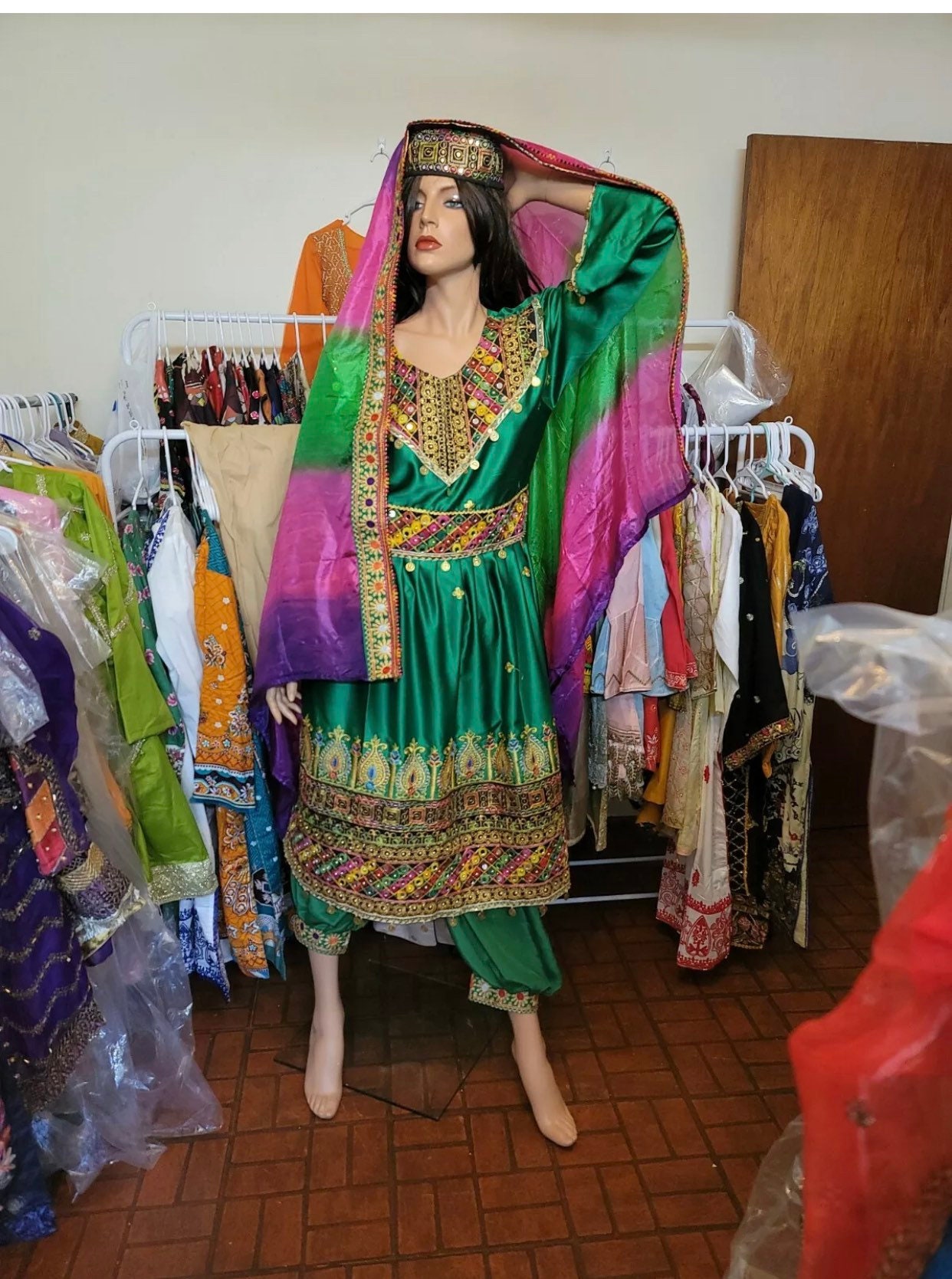 Koochi Kabli Frock Fancy Dress Party Wear for Girls, Full of Tilla Work ...