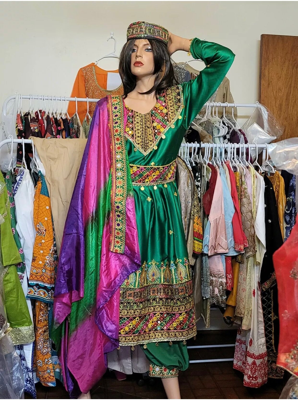 Koochi Kabli Frock Fancy Dress Party Wear for Girls, Full of Tilla Work ...