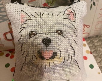 Westie Cross Stitch - Etsy
