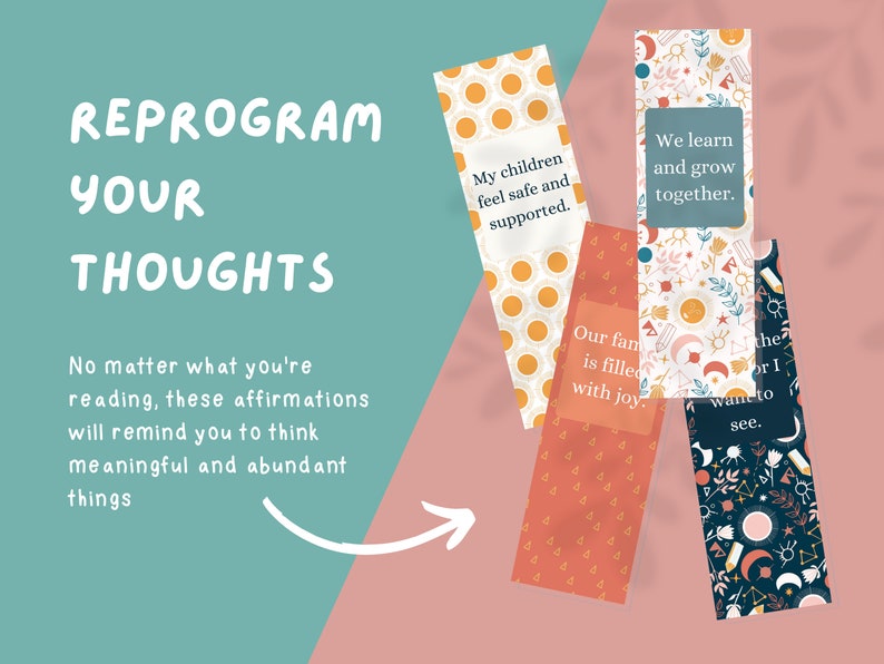 Printable Positive Parenting Bookmarks, Law of Attraction-based ...