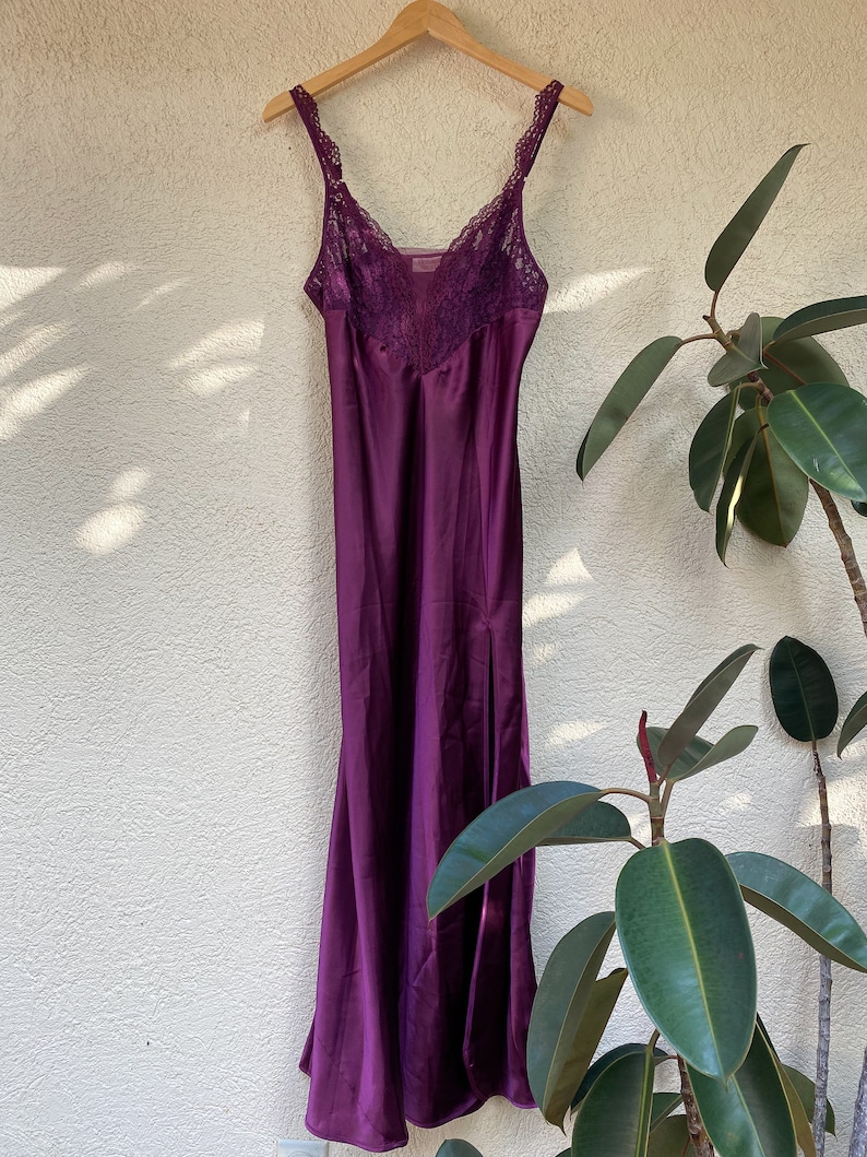 VS Gold Label Silky Nightgown, Vintage Nightgown, Silky Negligee ...