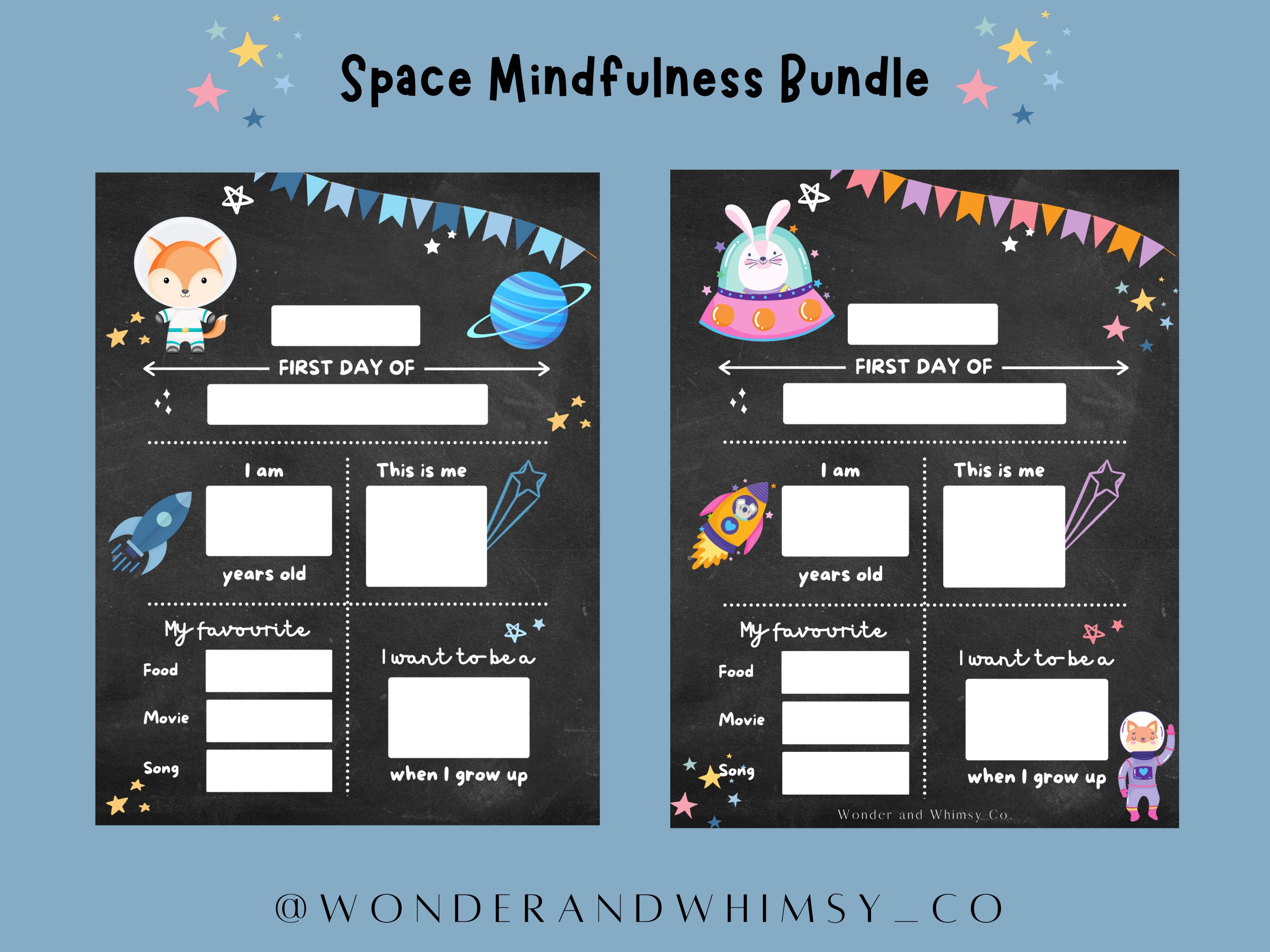 Space Mindfulness Bundle for Kids - Etsy