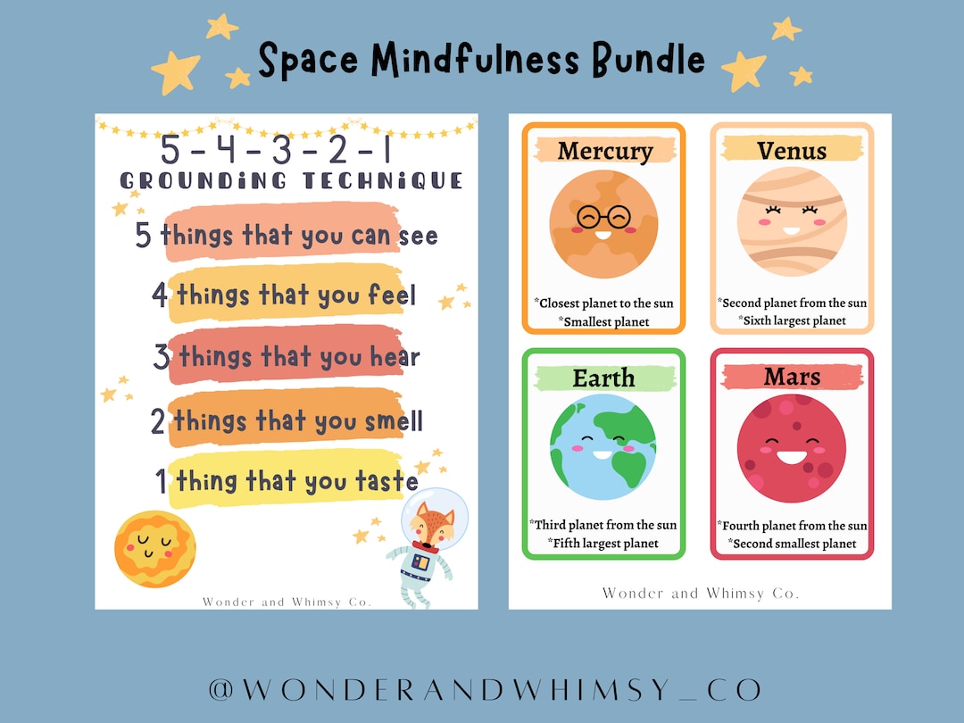 Space Mindfulness Bundle for Kids - Etsy