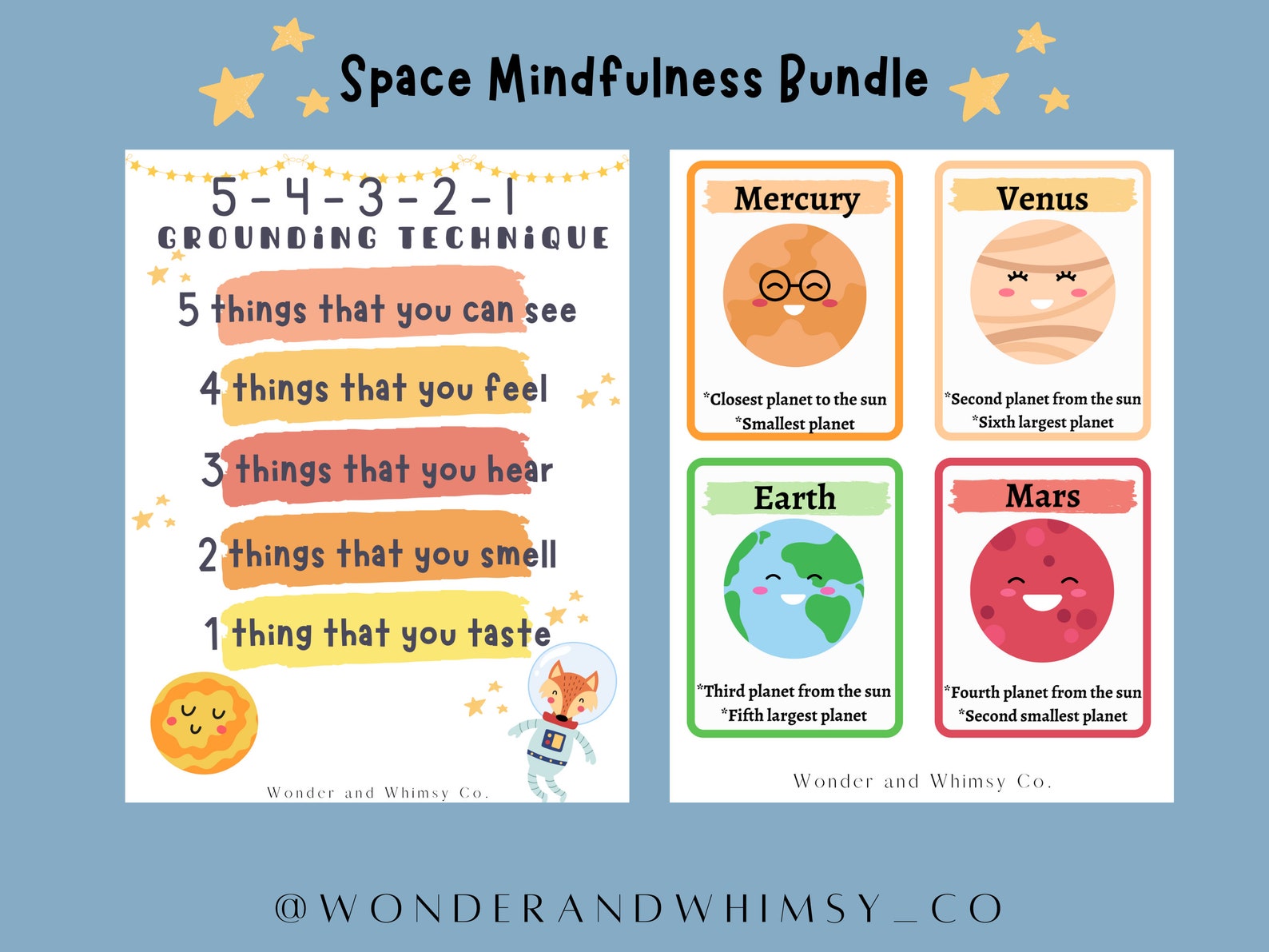 Space Mindfulness Bundle for Kids - Etsy