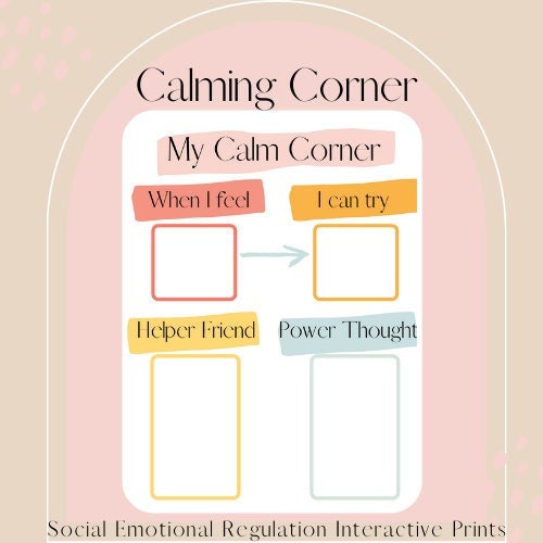 Calming Corner Printable Resources for Toddlers and Children. | Etsy