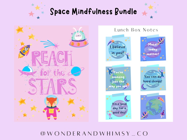 Space Mindfulness Bundle for Kids - Etsy