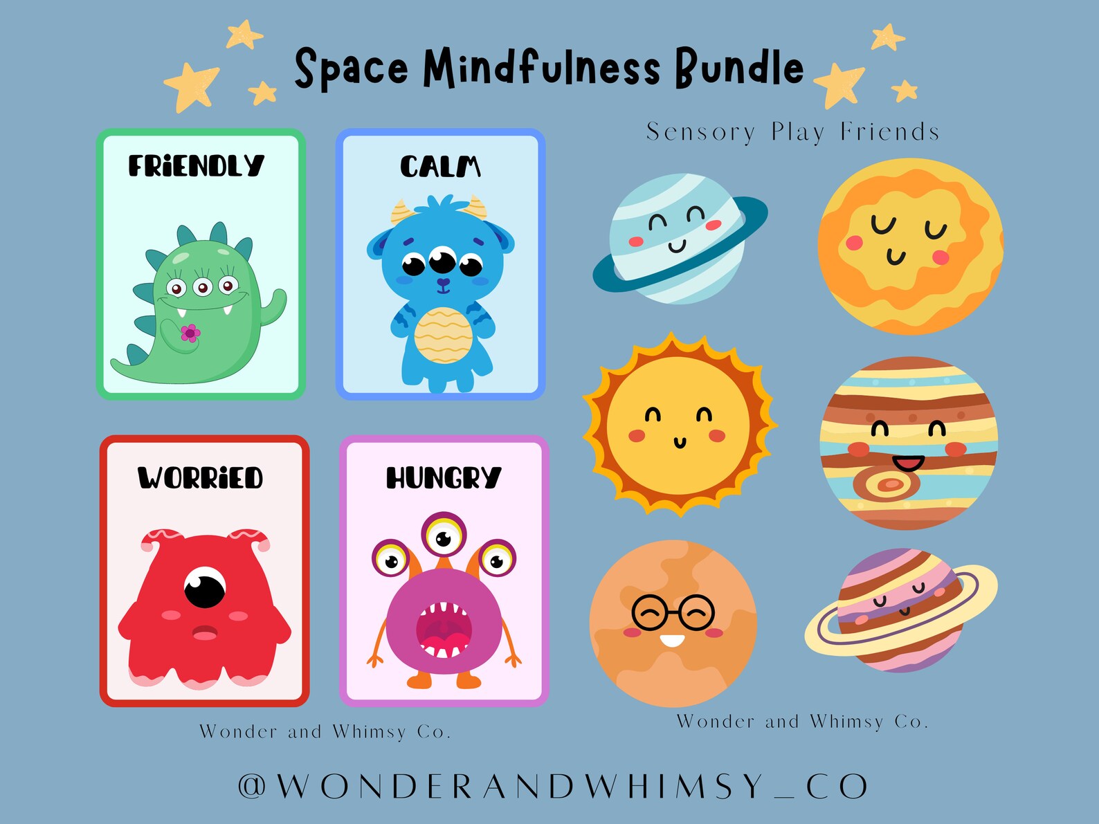 Space Mindfulness Bundle for Kids - Etsy