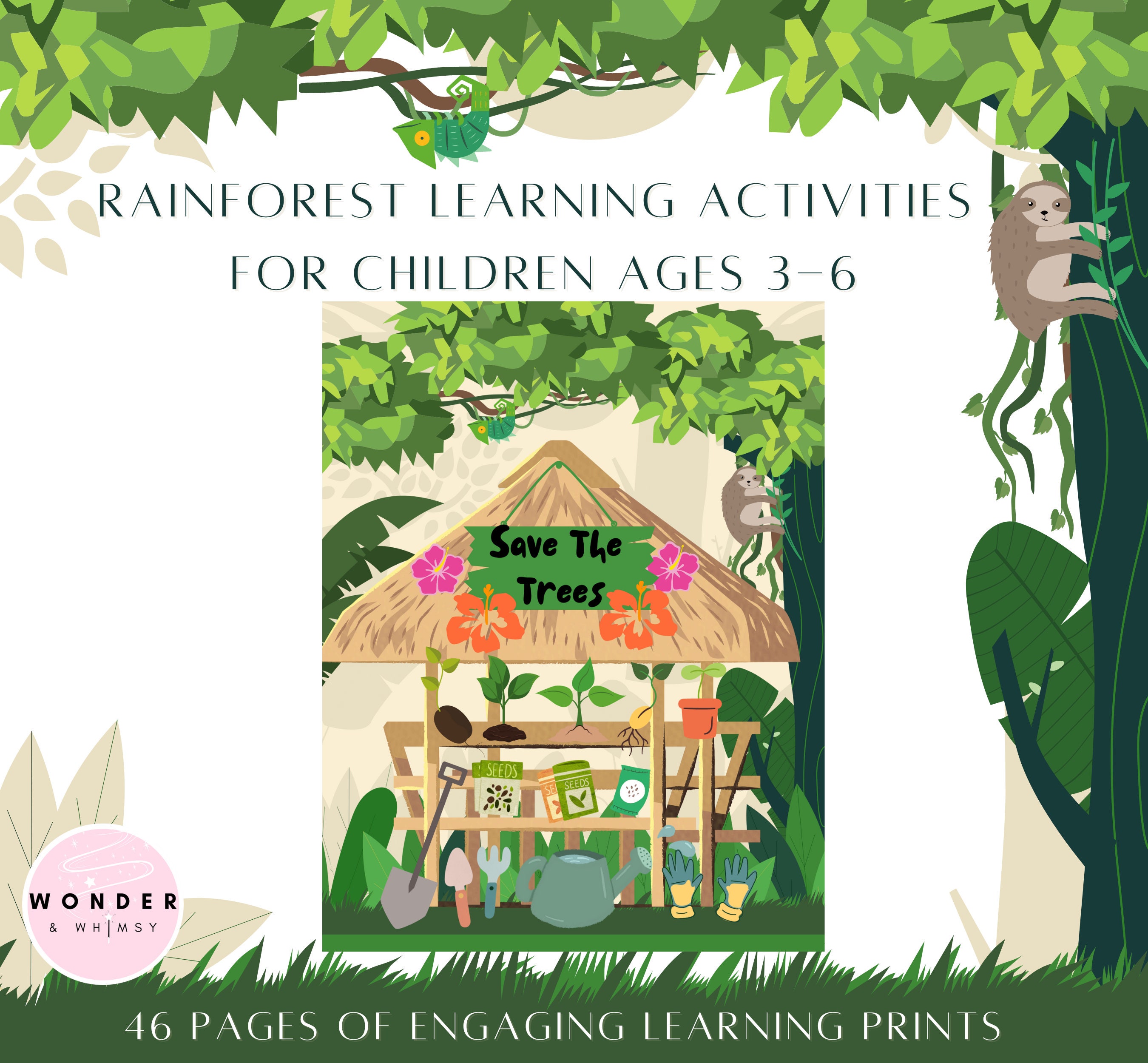 Rainforest Themed Learning Activities for Children - Etsy