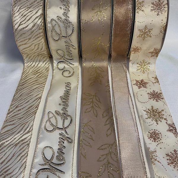 Rose Gold Ribbon - Etsy