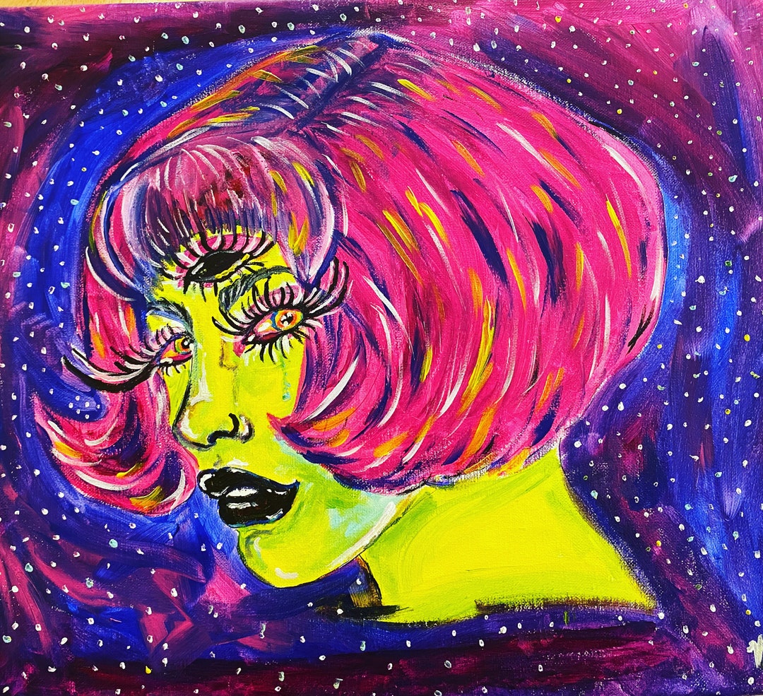 Three Eye Alien, (holographic Prints) - Etsy