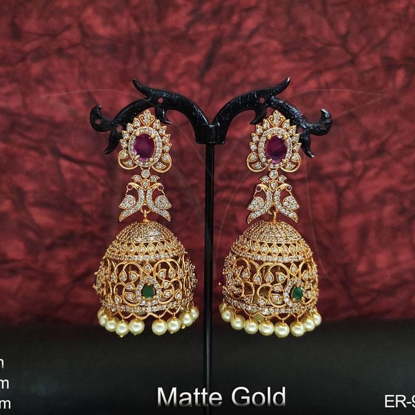 Jhumka Earrings - Etsy