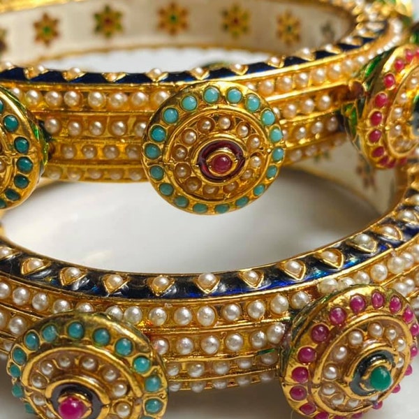 Jadau Bangles - Etsy