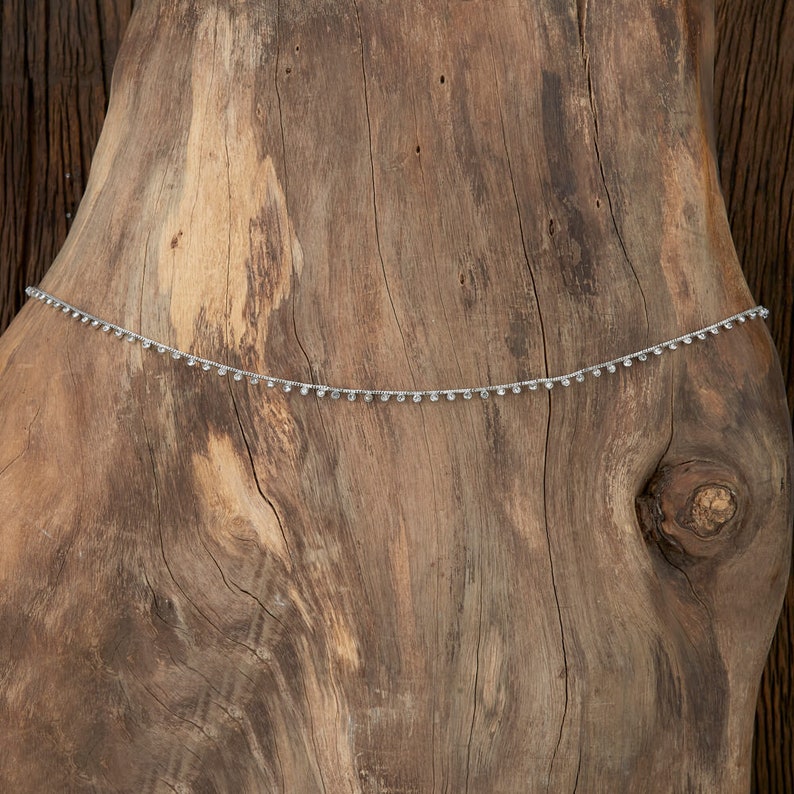 5 Designs Silver Belly Chain, Kamar Patta, Hip Belt, Adjustable Belly ...