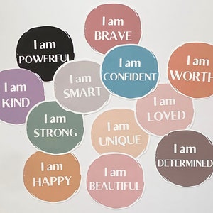 Kids Affirmation Mirror Decals - Kids Inspirational Mirror Static ...
