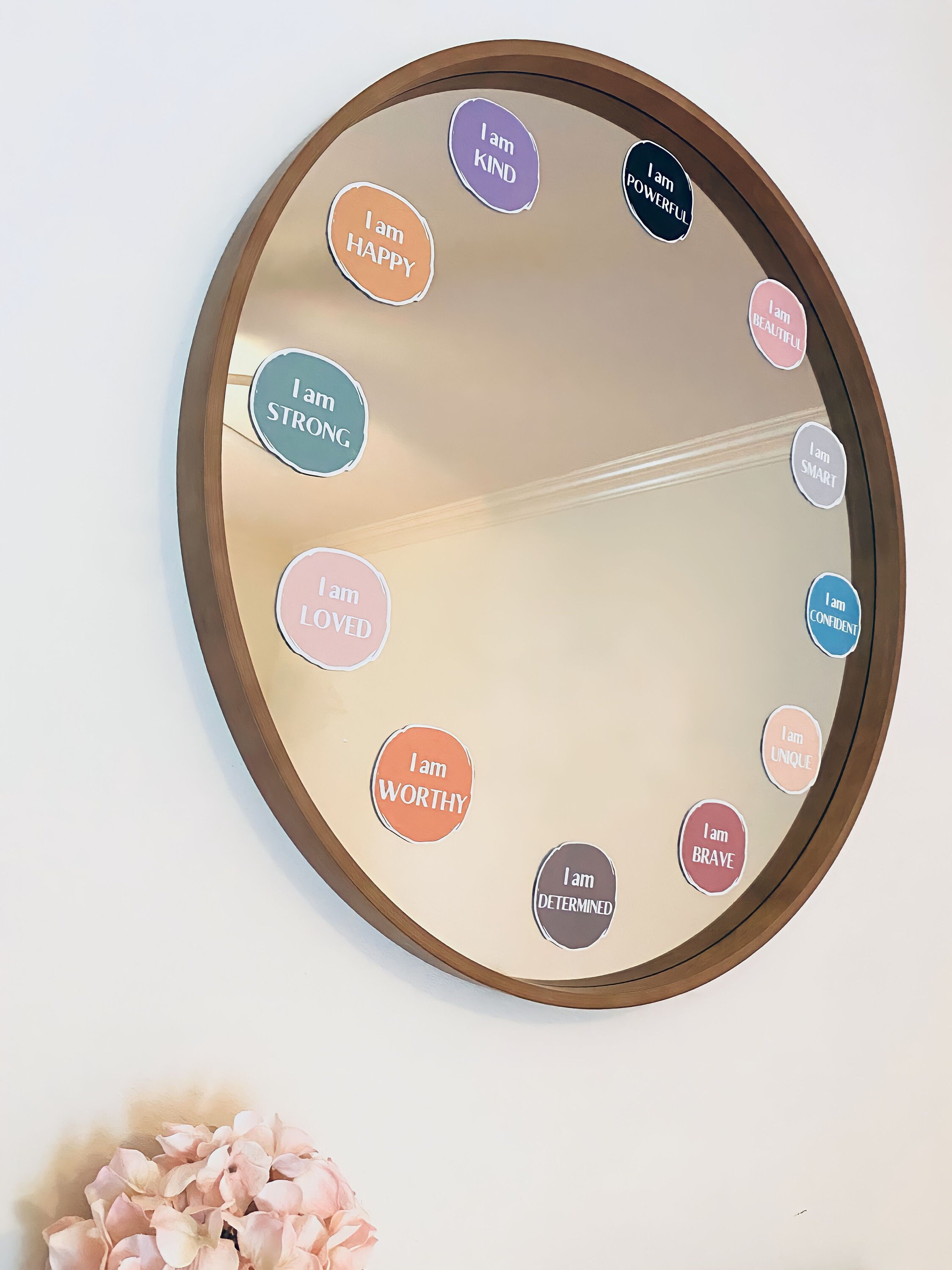 Kids Affirmation Mirror Decals - Kids Inspirational Mirror Static ...