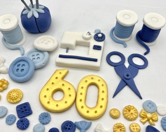 Knitting Cake Topper - Etsy