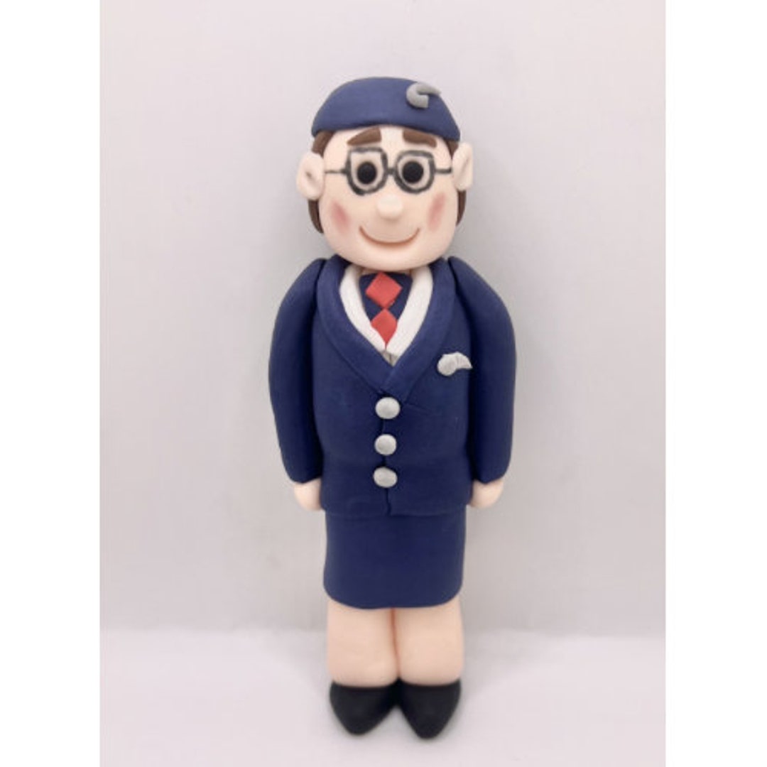 Cabin Crew Cake Topper, Air Hostess Cake Topper, Travel Cake Topper ...
